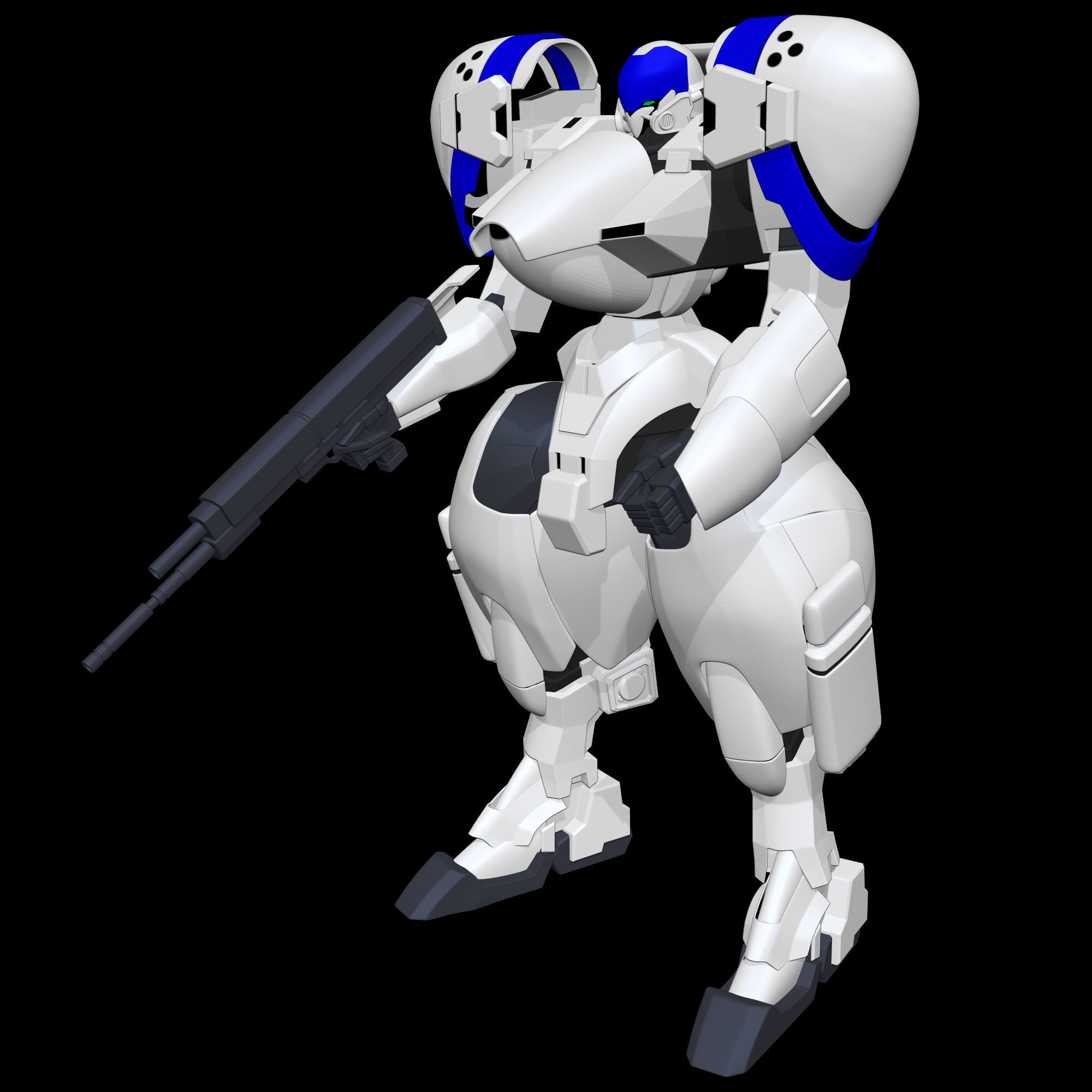 Power Loader X-4 - PD 802 - Armored Infantry - Power Dolls 3D model ...