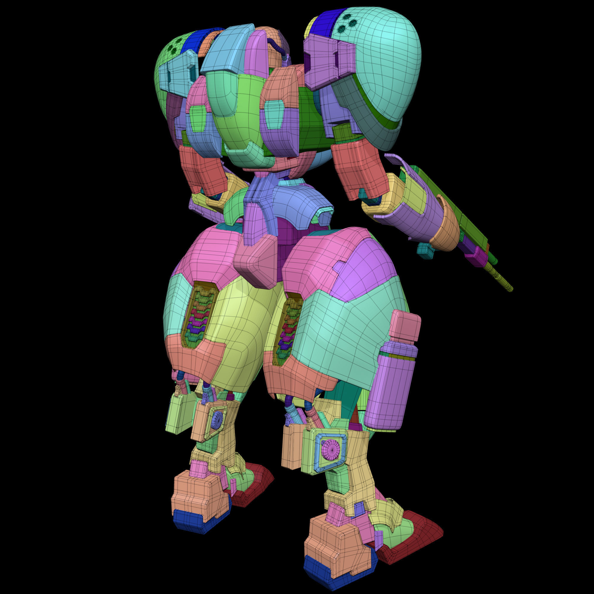 Power Loader X-4 - PD 802 - Armored Infantry - Power Dolls 3D model ...