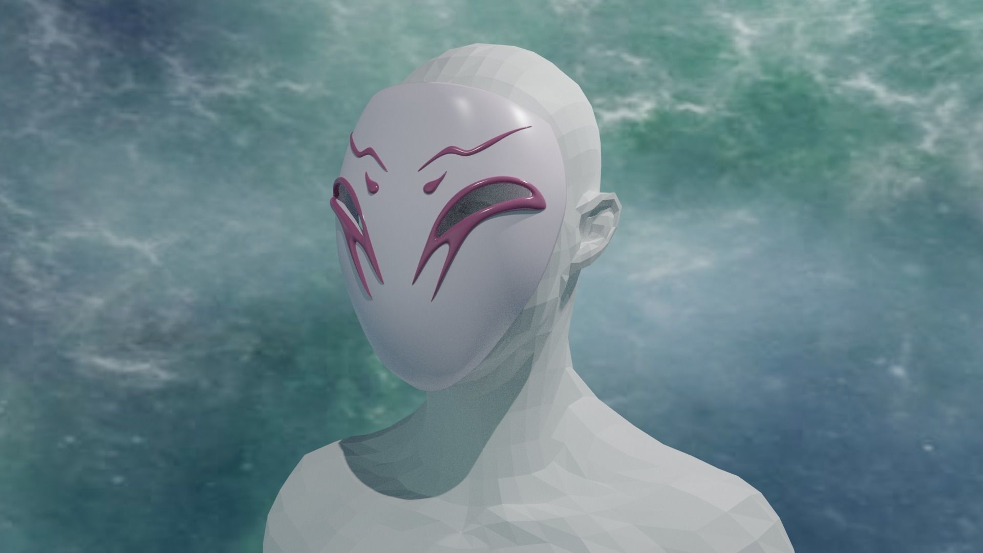 Spirit Blossom Kindred mask horn League of Legends 3D model 3D ...