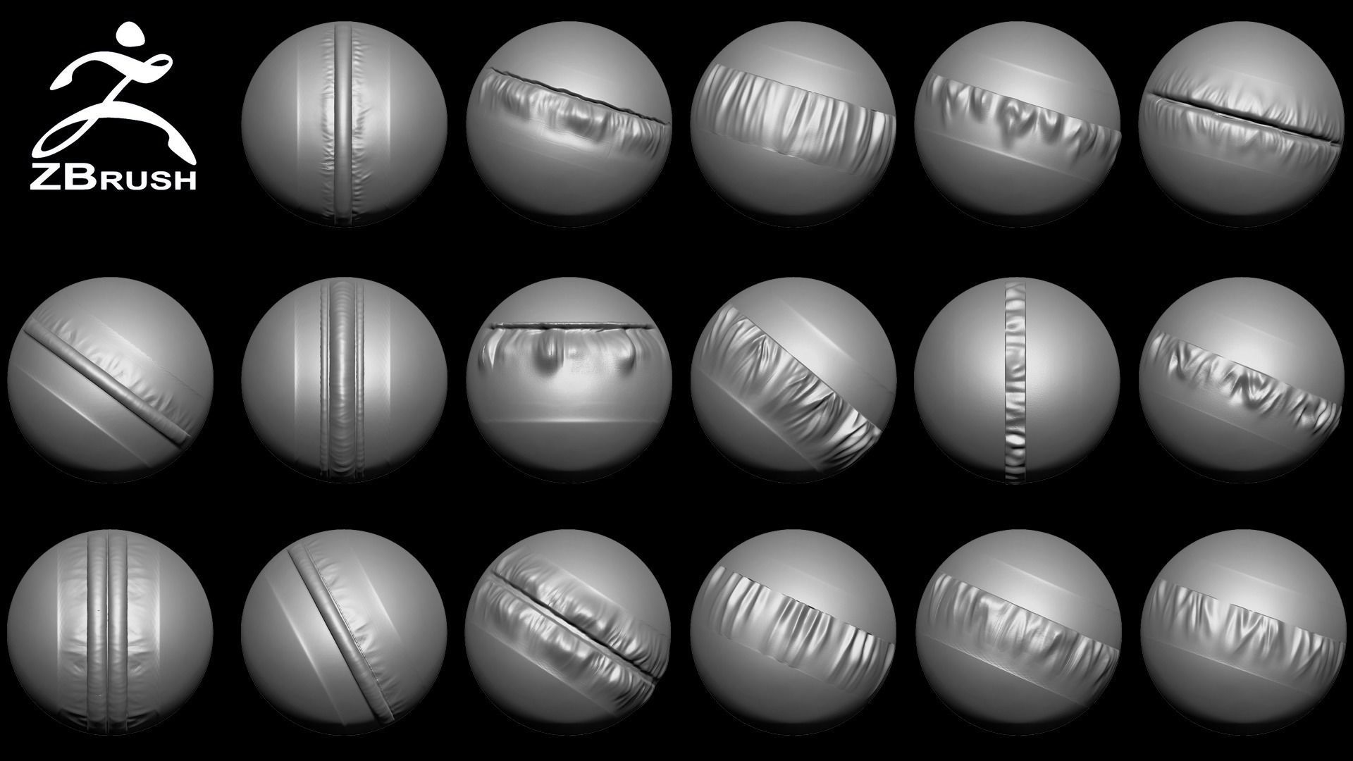 Seam Brushes and Alphas PSD 3D model | CGTrader