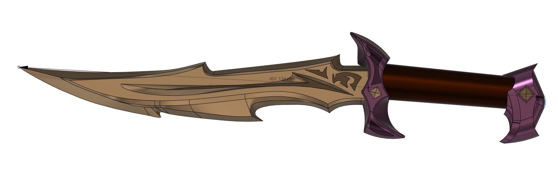 VALORANT DAGGER REAVEN SKIN 3D model 3D printable | CGTrader