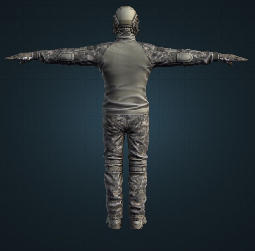 3D model Military Army Soldier 3d Gaming Character VR / AR / low-poly ...