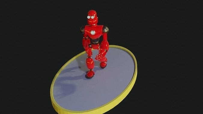 Robot free VR / AR / low-poly 3D model animated | CGTrader