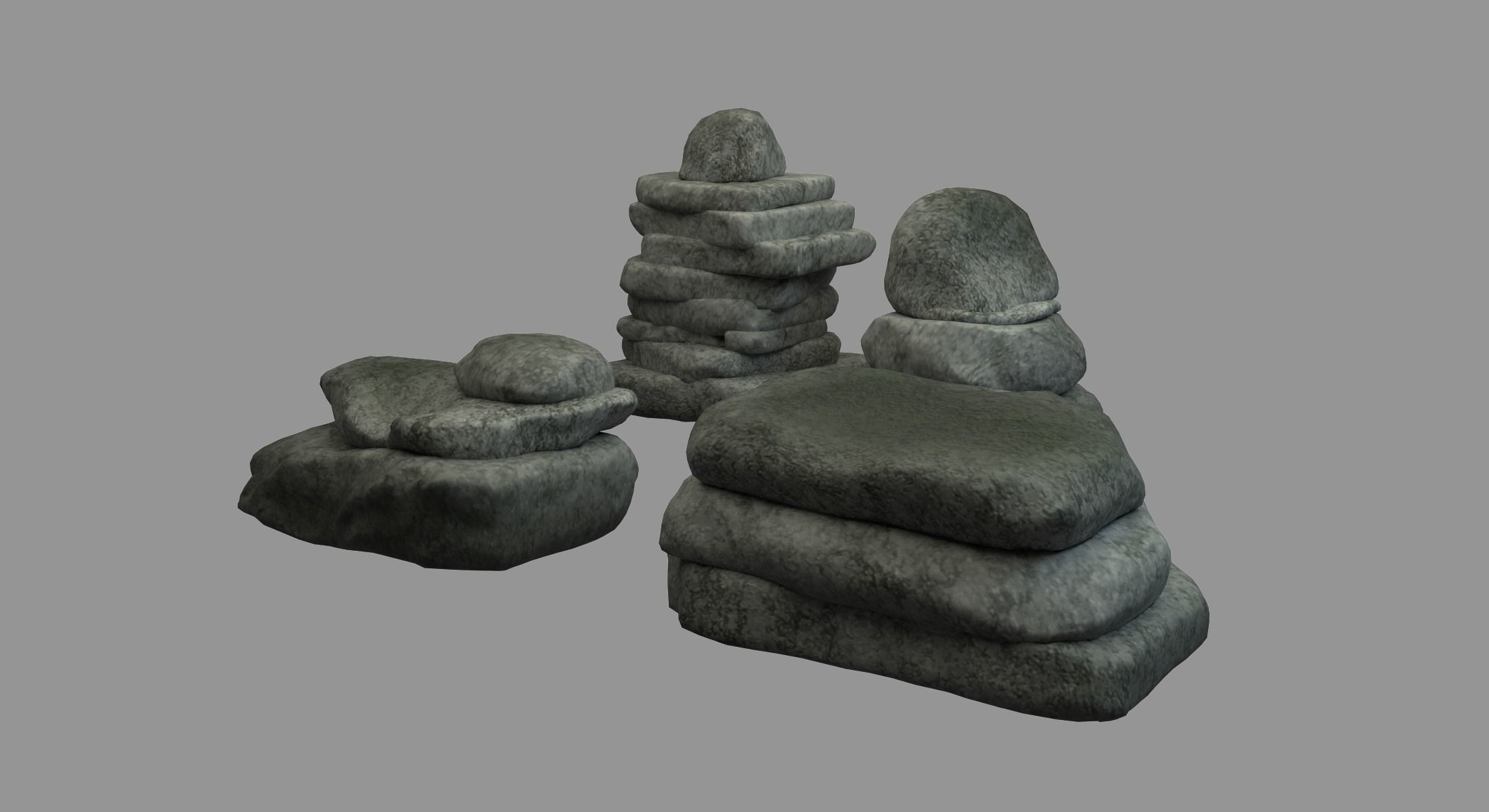 3D model Stones VR / AR / low-poly | CGTrader