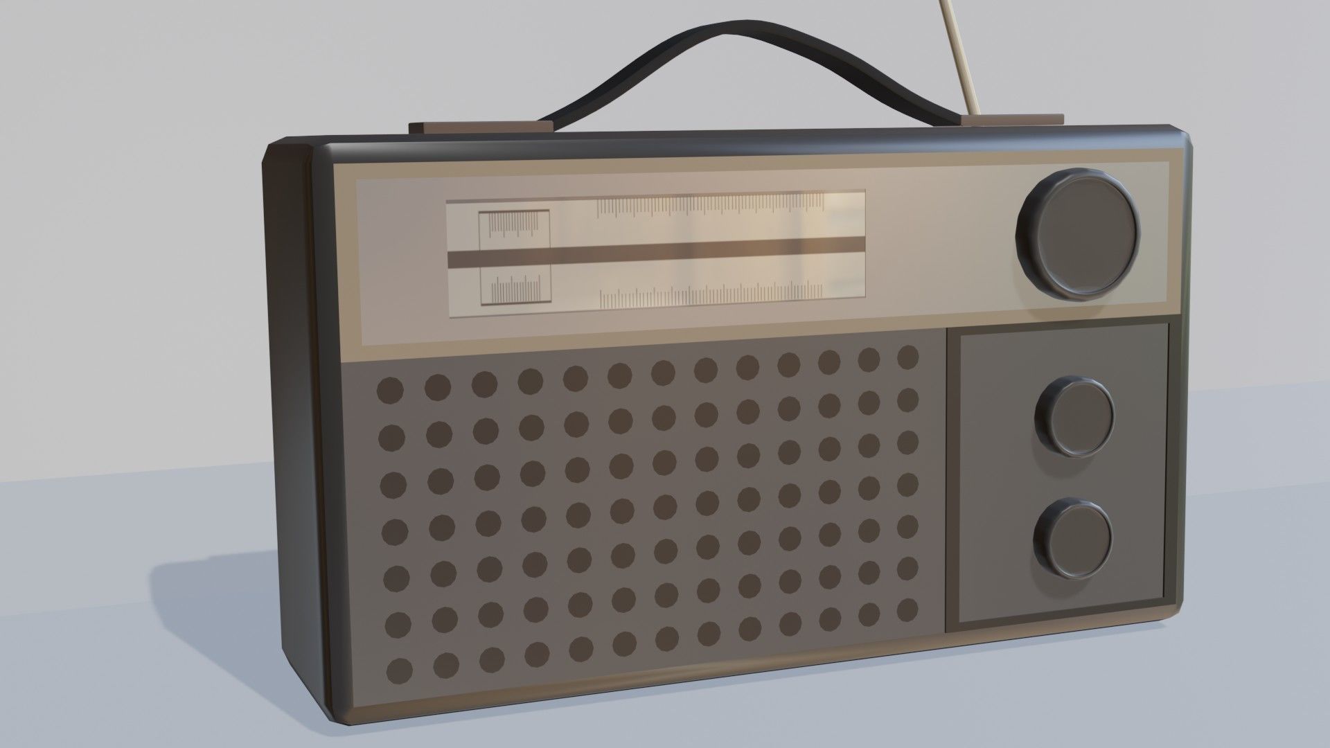 3D model Radio retro VR / AR / low-poly | CGTrader