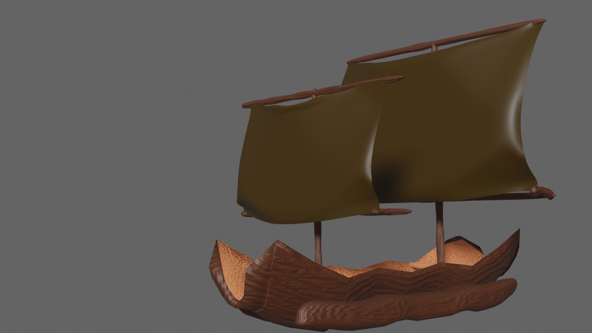 Raft Rod Wood 3D model animated | CGTrader