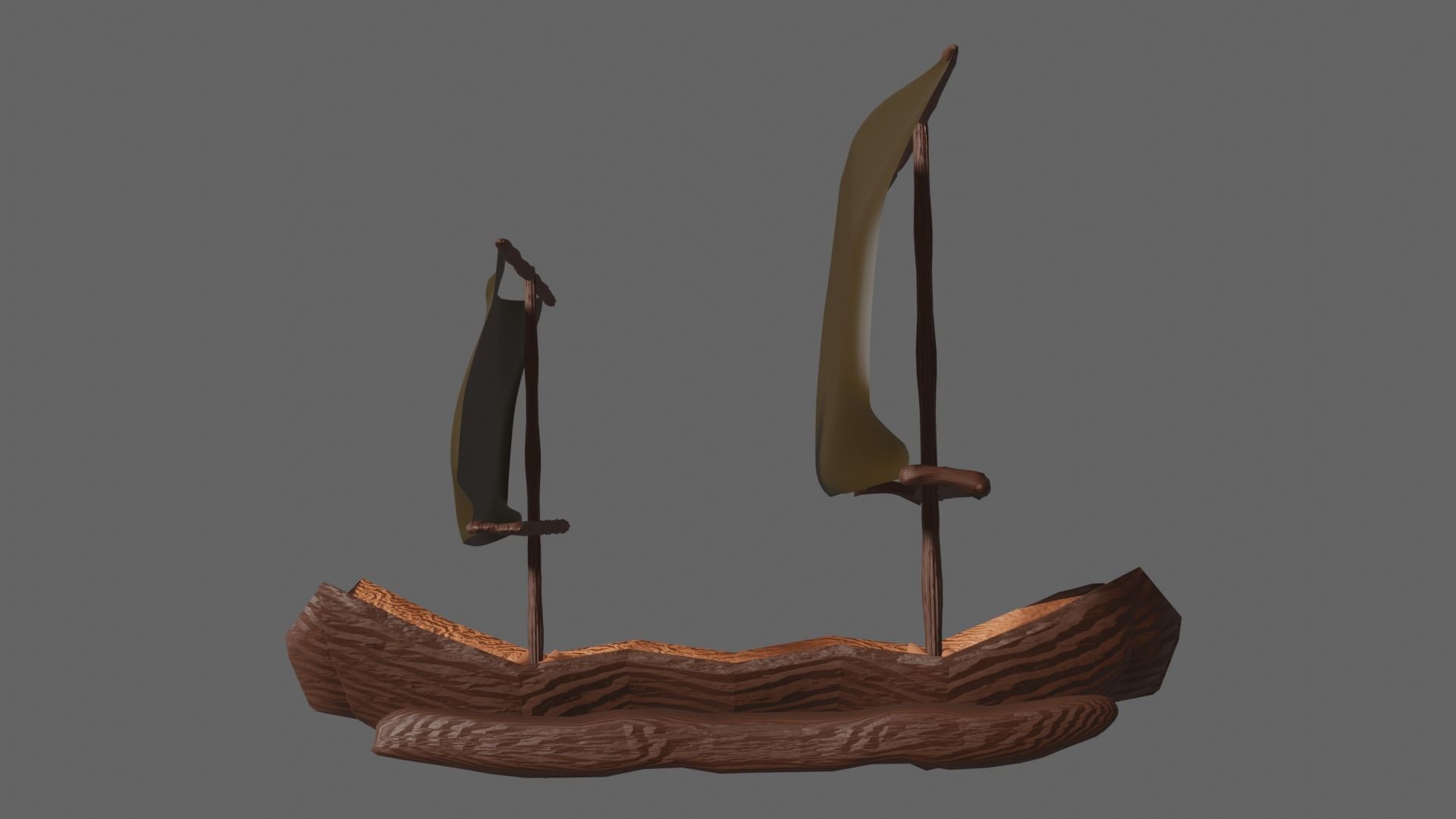 Raft Rod Wood 3D model animated | CGTrader