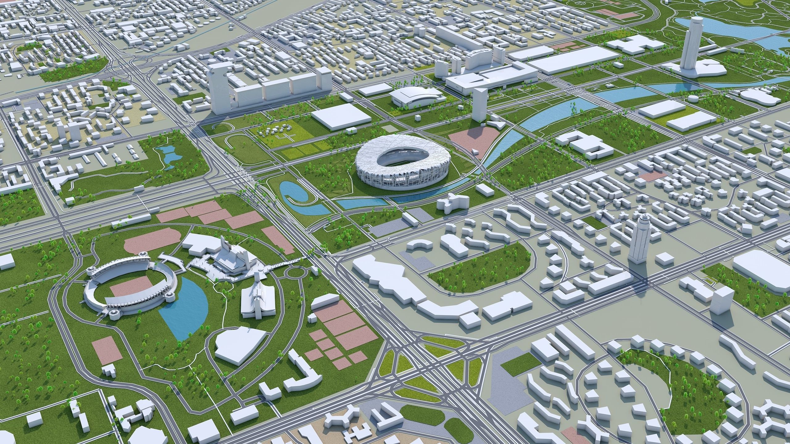 3D model Beijing City China VR / AR / low-poly | CGTrader