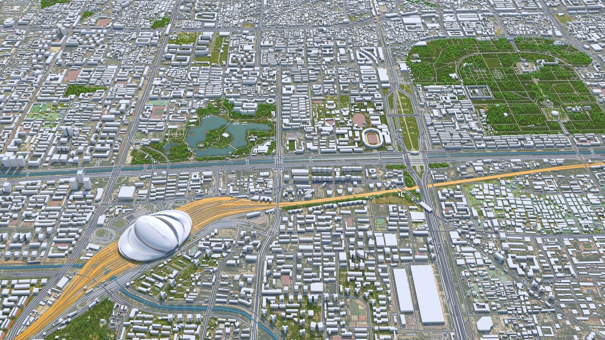 3D model Beijing City China VR / AR / low-poly | CGTrader