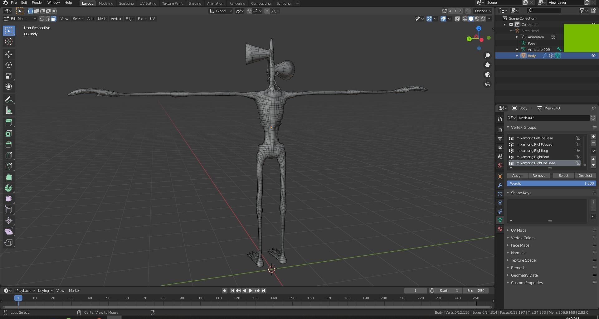 3D model Siren Head VR / AR / low-poly | CGTrader