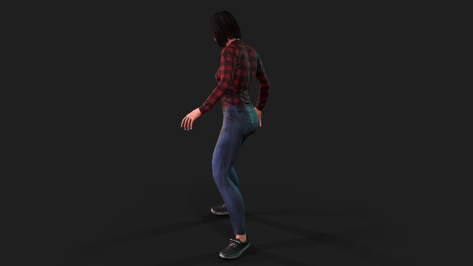 3D model Zombie Female VR / AR / low-poly | CGTrader