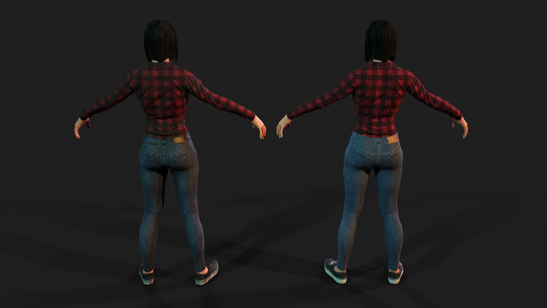 3D model Zombie Female VR / AR / low-poly | CGTrader