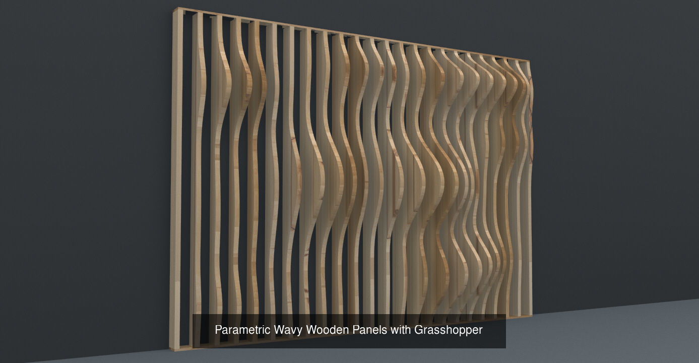 Parametric Wooden Wall Decorations for laser cutting 3D Model ...