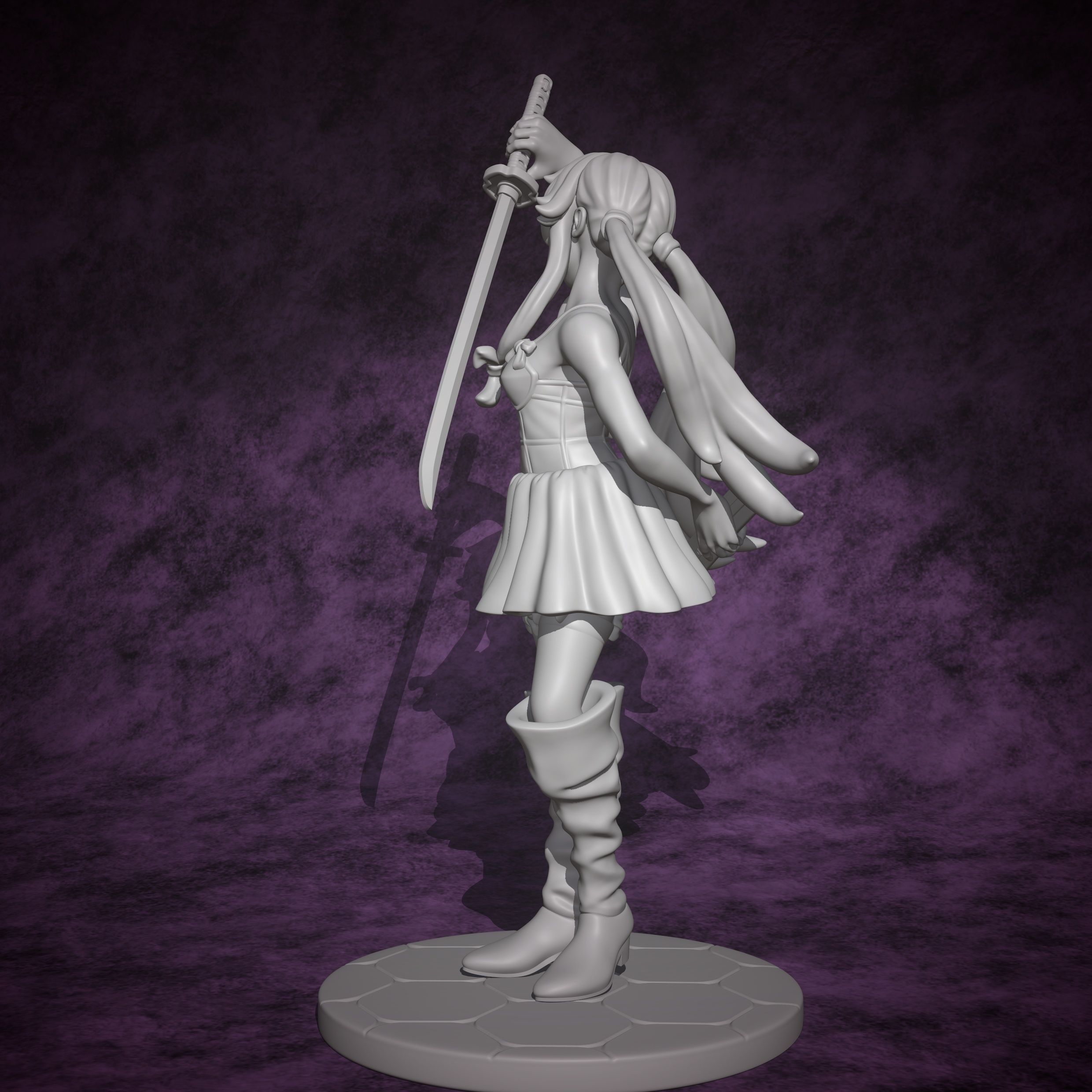 Yuno Gasai 3D model 3D printable | CGTrader