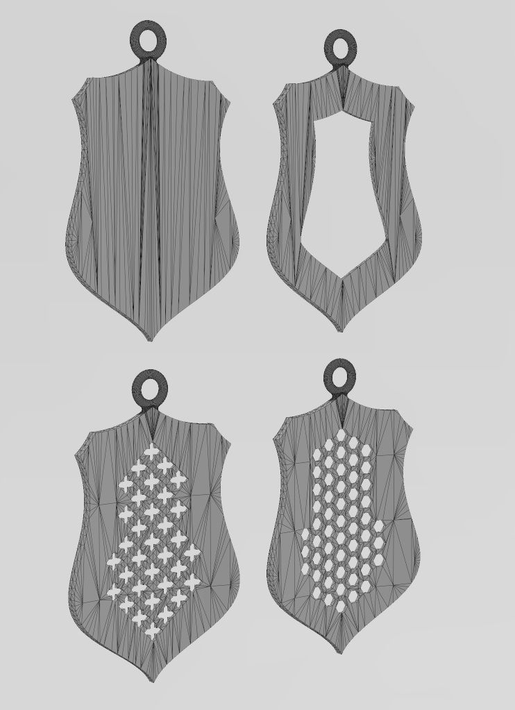 Printable Shield Badge Pendant 3D model 3D printable | CGTrader