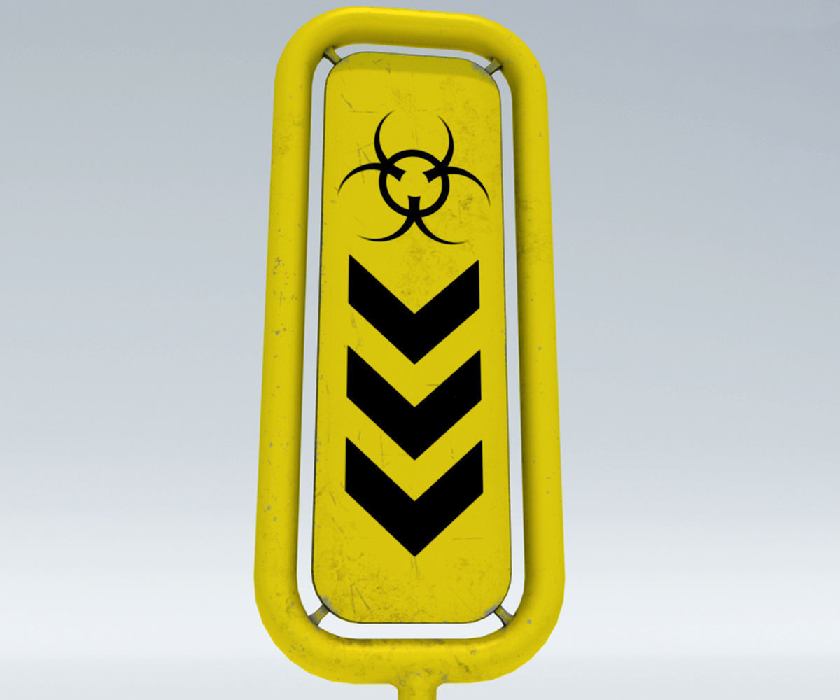 3D model Toxic Sign VR / AR / low-poly | CGTrader