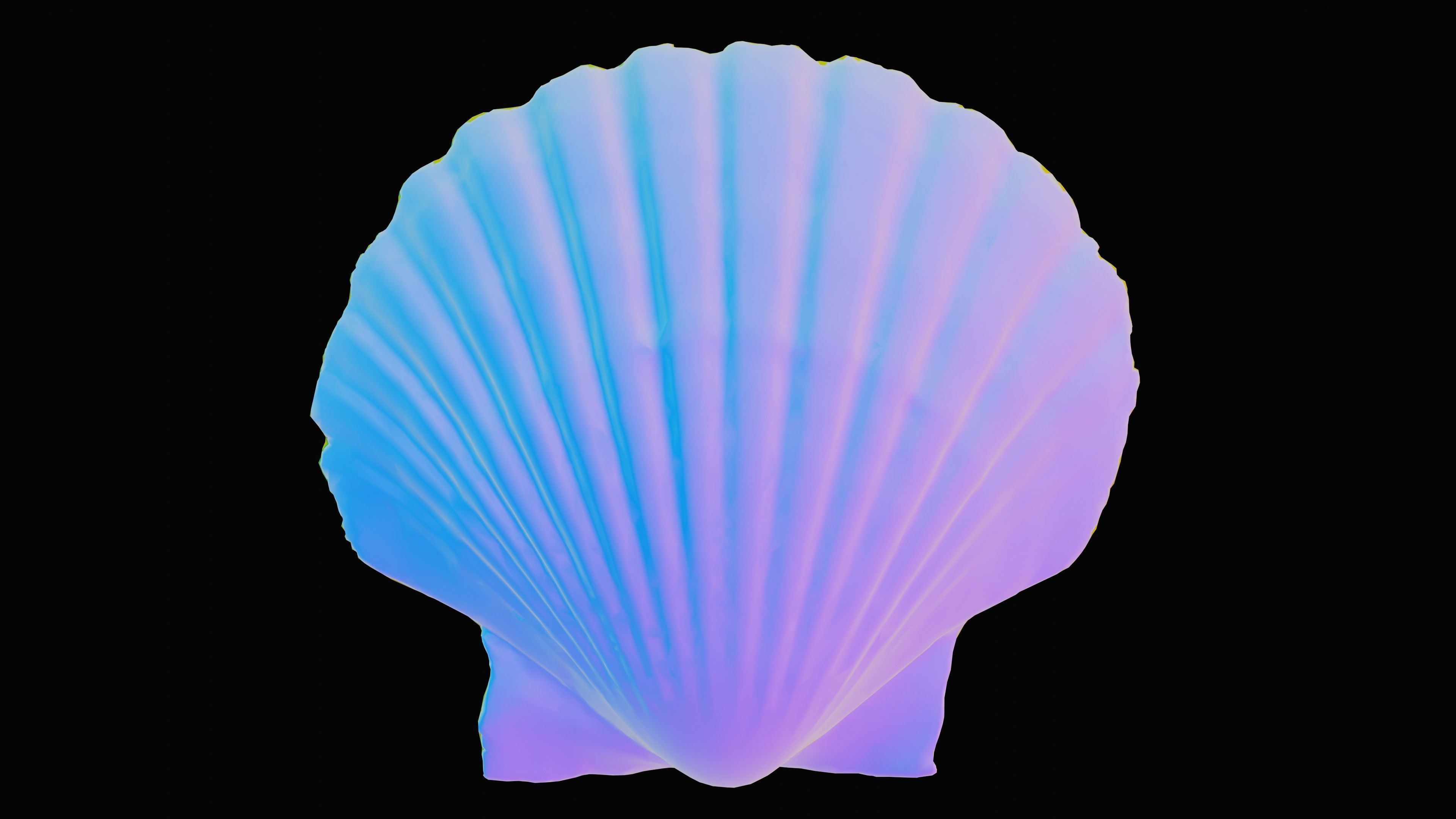 3D model Scallop sea shell VR / AR / low-poly | CGTrader