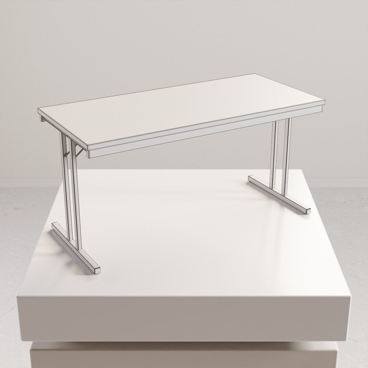 Folding Table for Architecture free VR / AR / low-poly 3D model | CGTrader