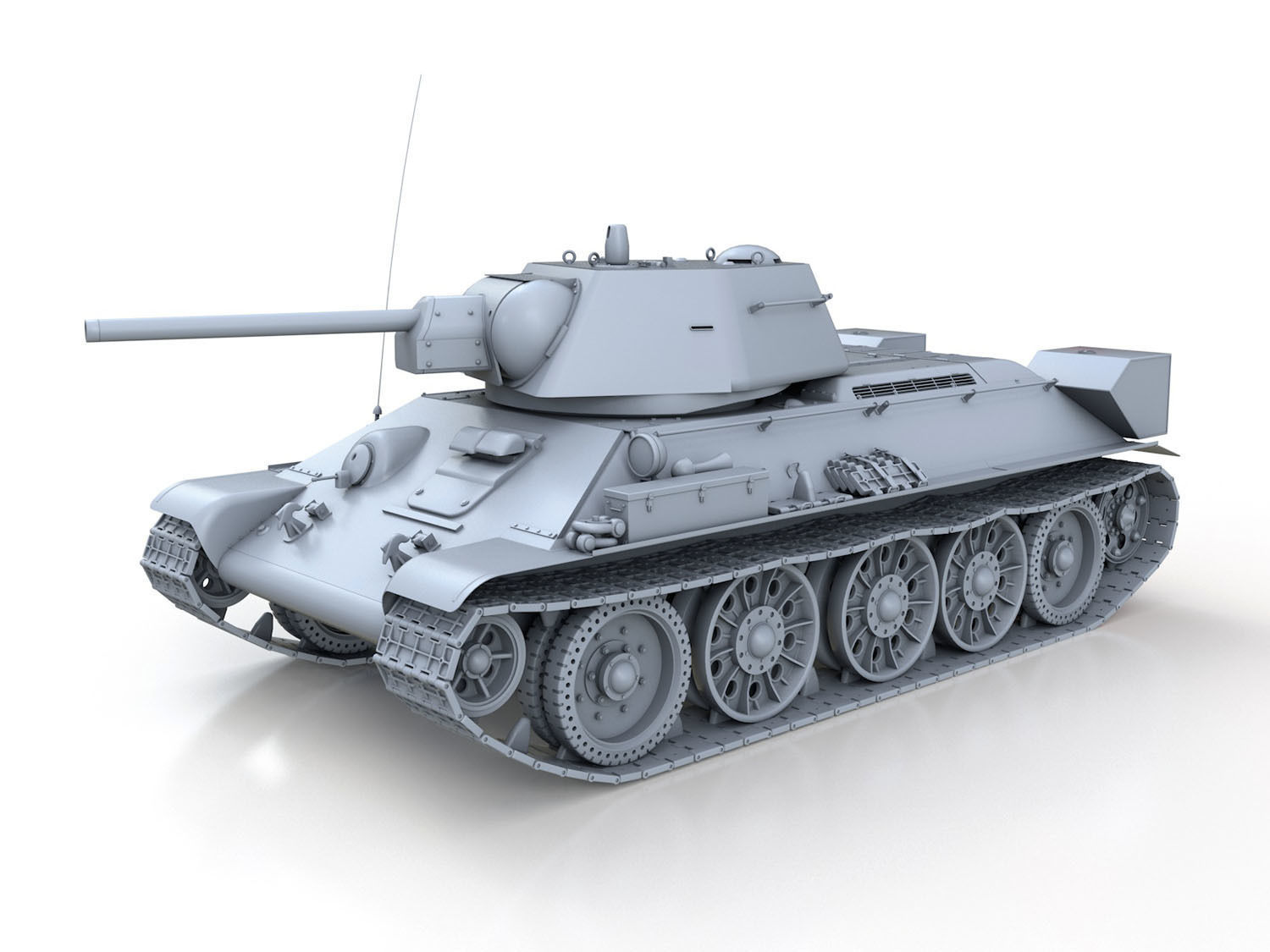 T-34-76 - Model 1942 - Factory 183 - Soviet Medium Tank 3D model | CGTrader