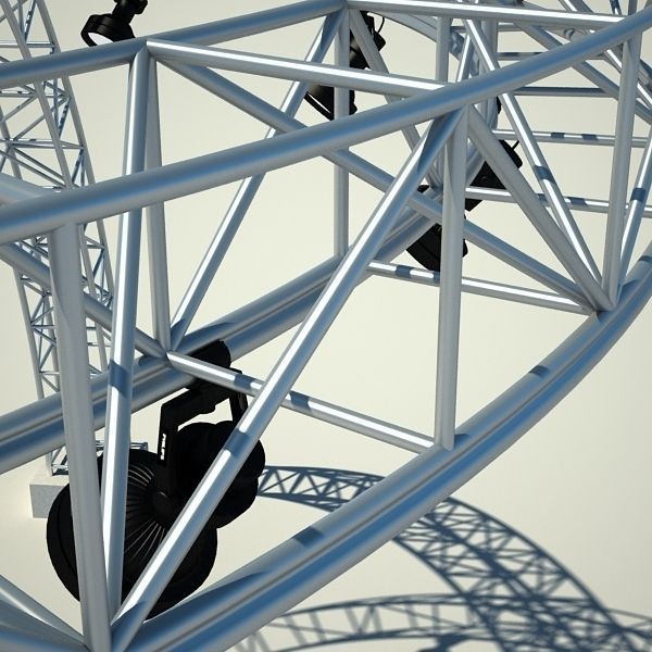 Metallic Structure Truss 01 3d Model Cgtrader