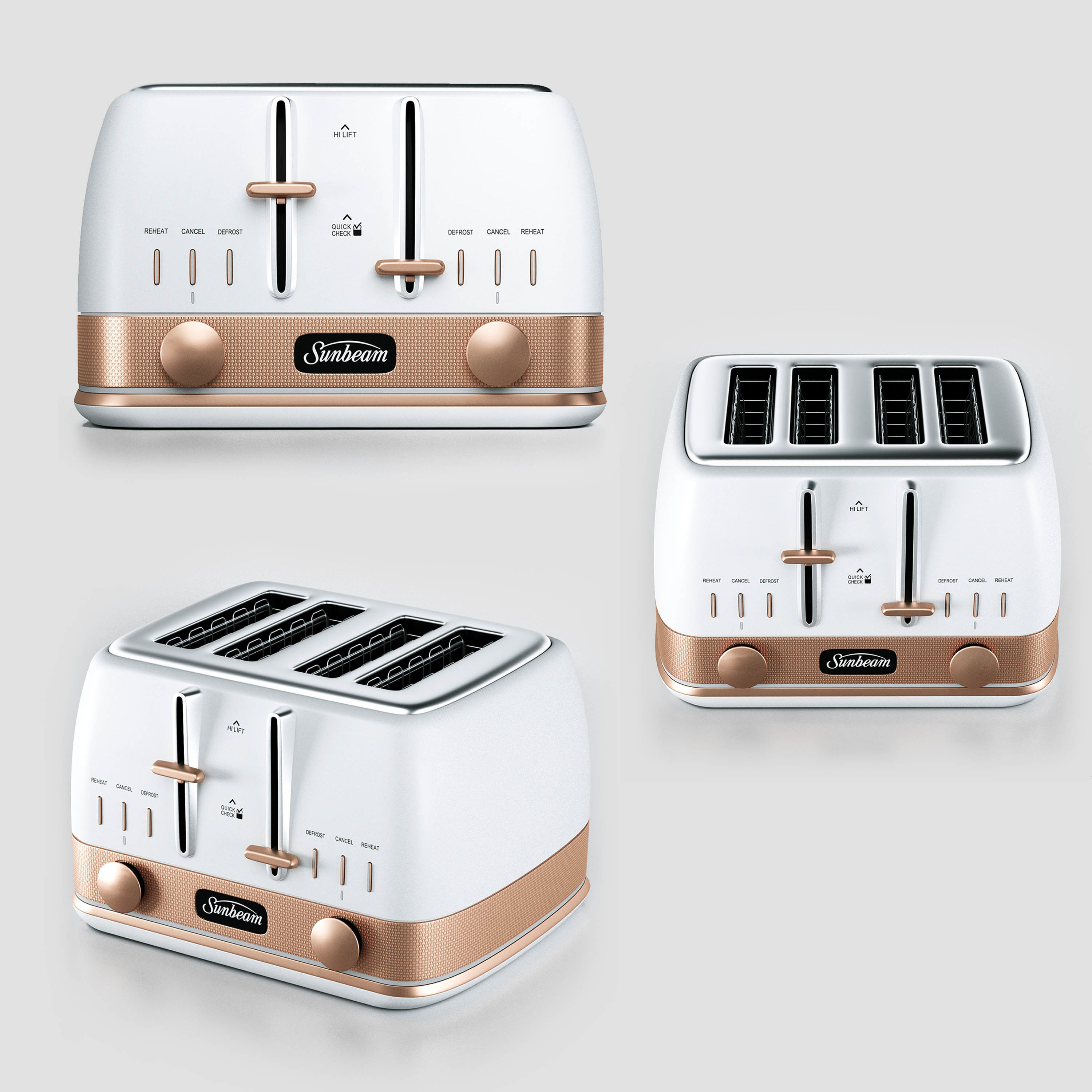 sunbeam classic bronze toaster 3D model | CGTrader