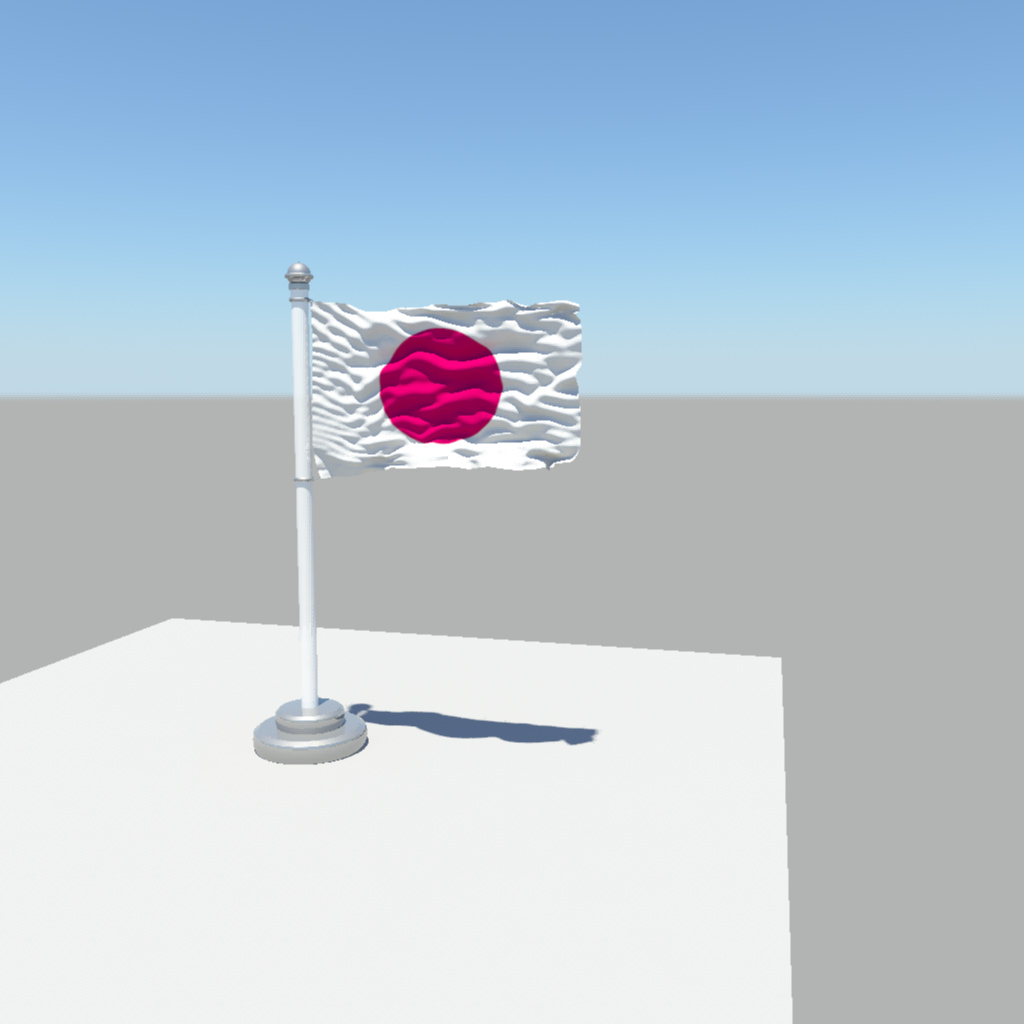 Japan flag 3D model | CGTrader