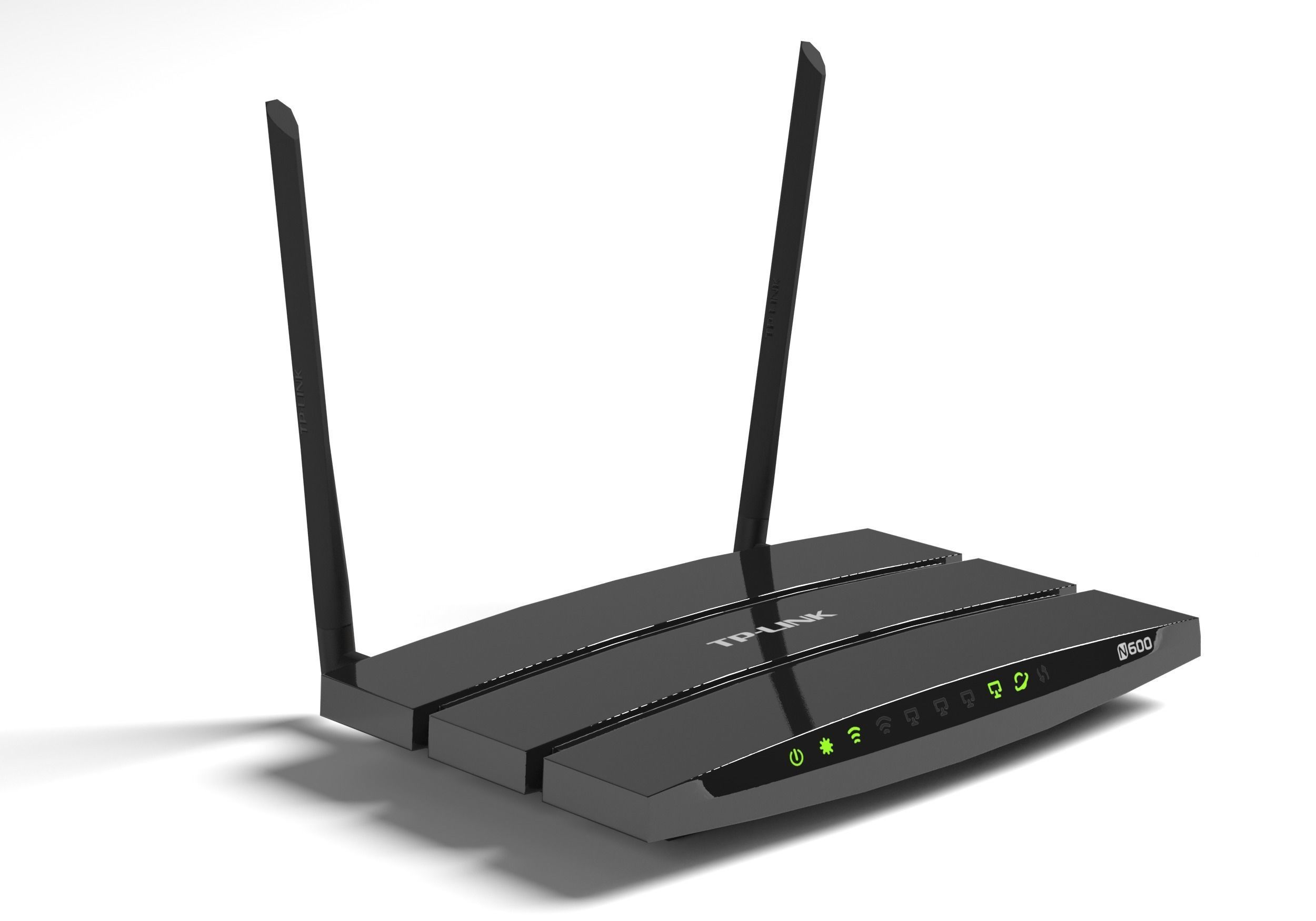 3D model TP-Link n600 Wi-Fi router lowpoly VR / AR / low-poly | CGTrader
