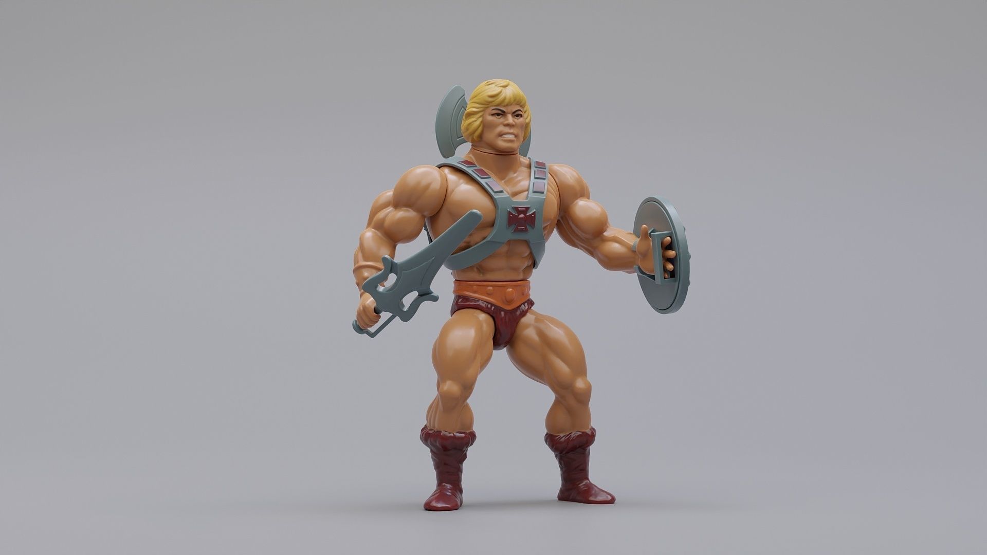 He-Man Action Figure 3D model rigged | CGTrader
