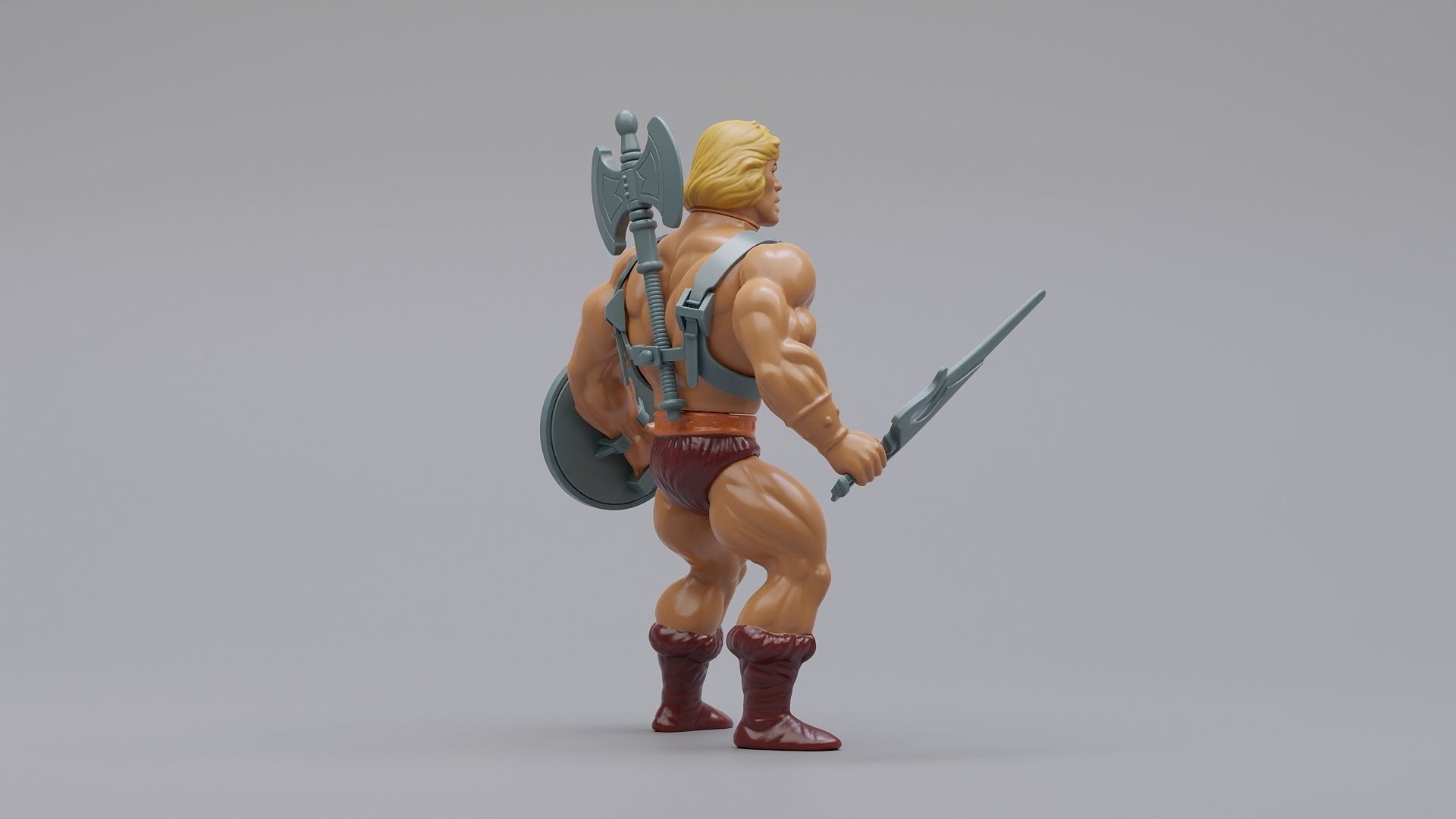He-Man Action Figure 3D model rigged | CGTrader