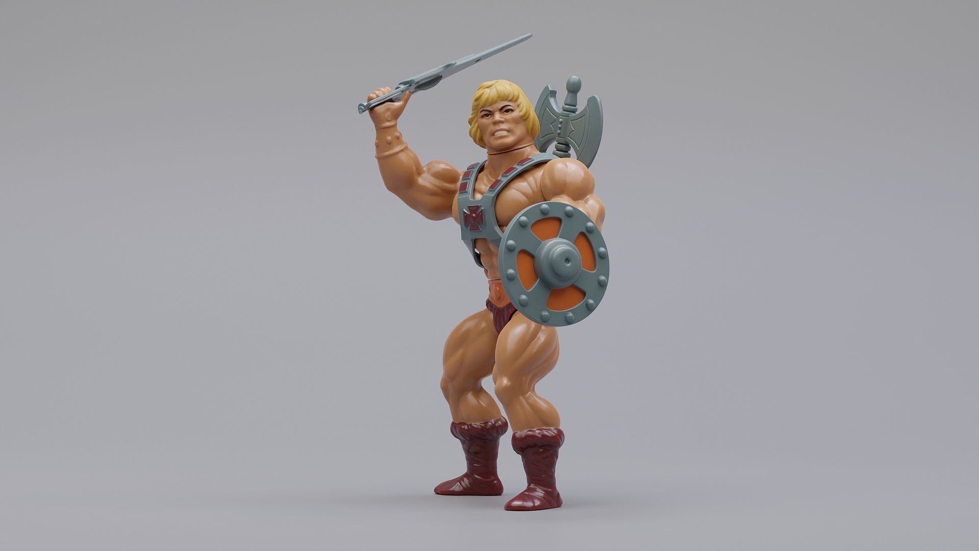 He-Man Action Figure 3D model rigged | CGTrader