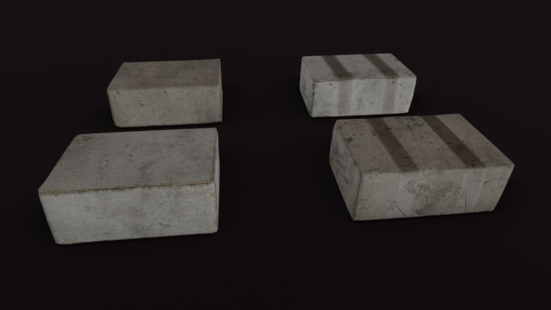3D model Old Cardboard Boxes VR / AR / low-poly | CGTrader