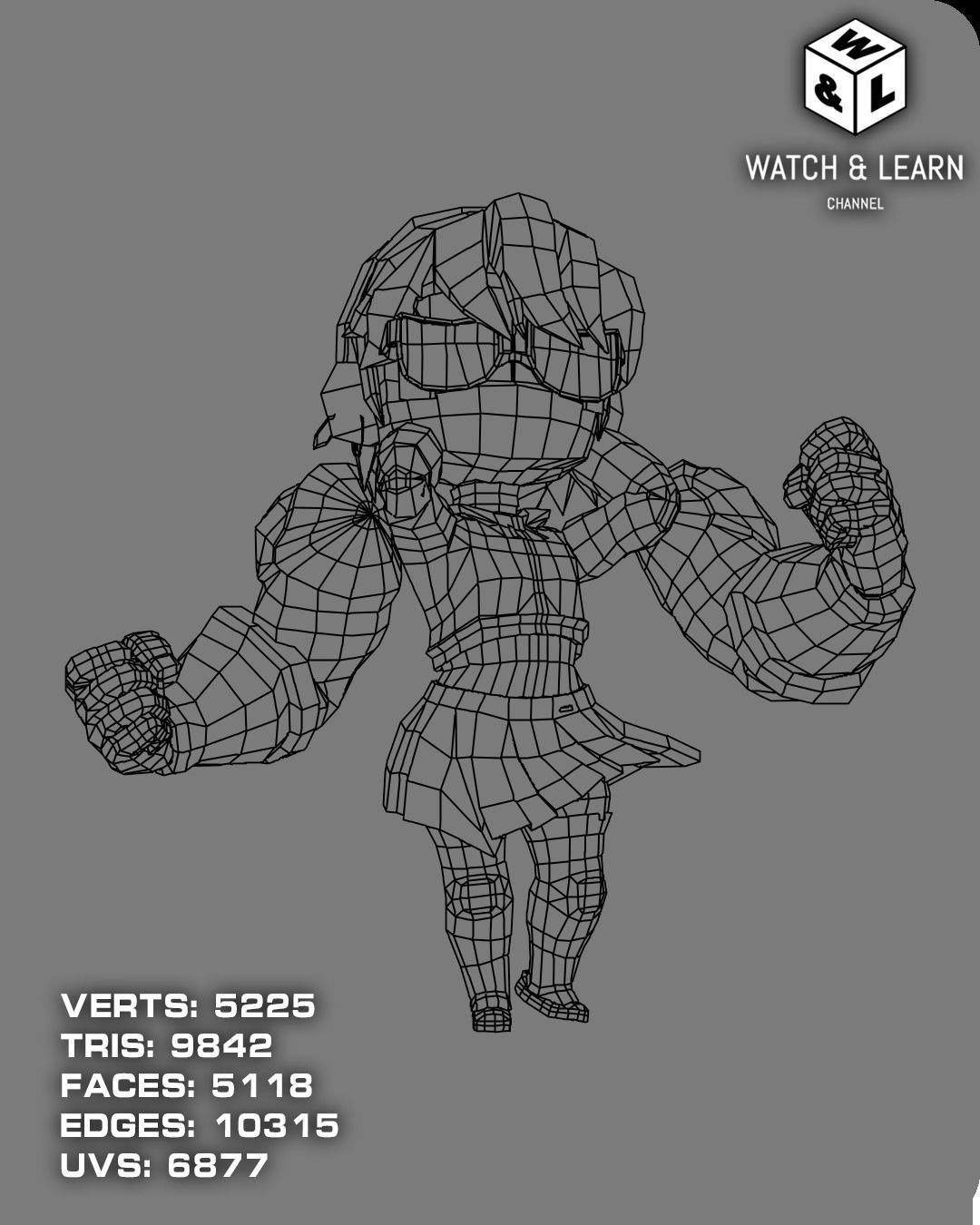 3D model Haruko warrior leon apk VR / AR / low-poly | CGTrader