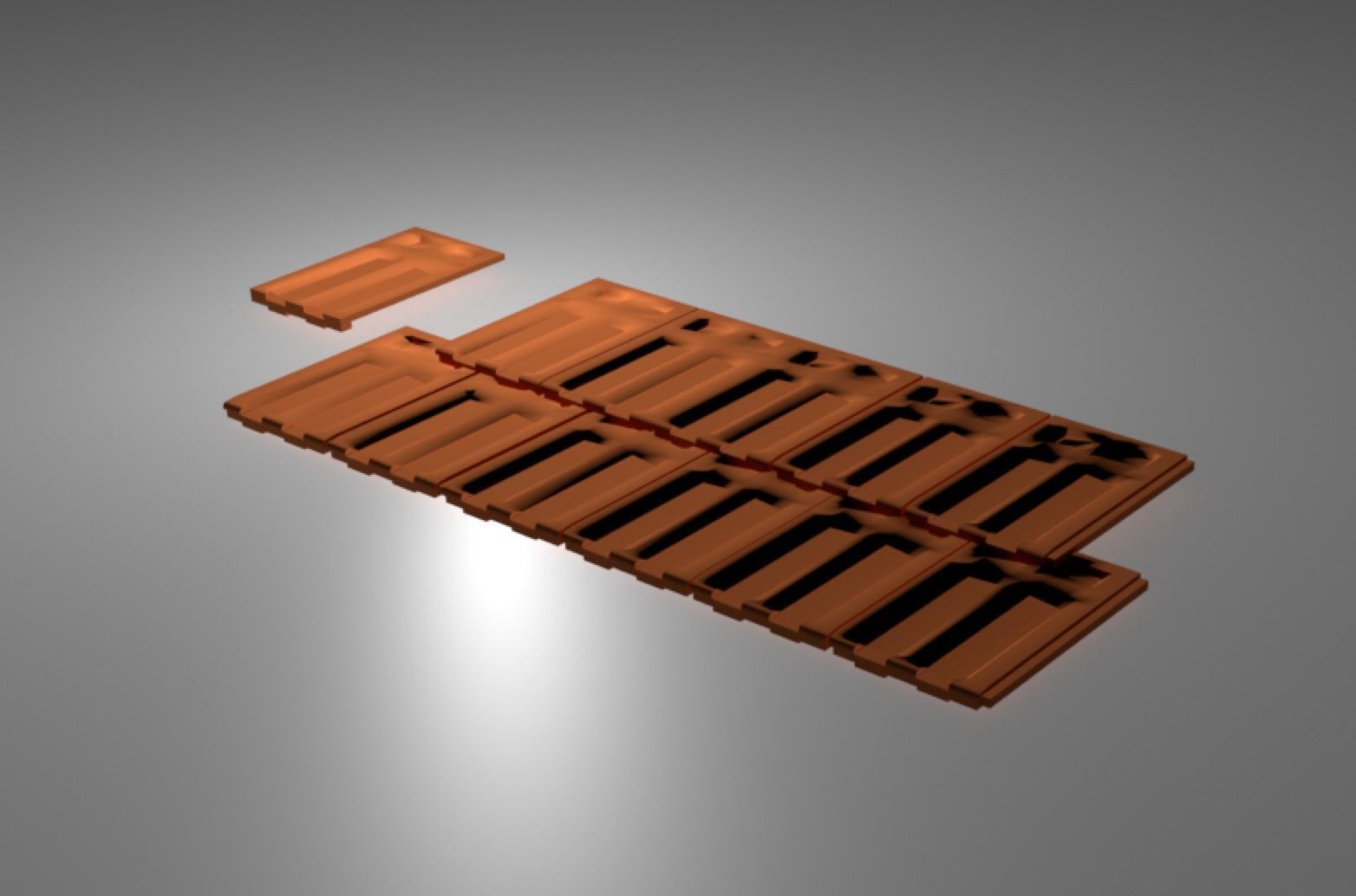 Traditional Roof Tile 3D model rigged | CGTrader