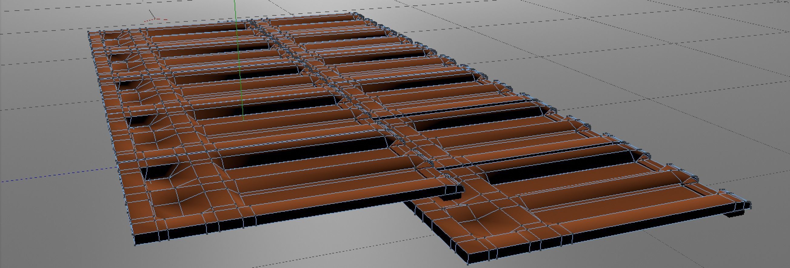 Traditional Roof Tile 3D model rigged | CGTrader