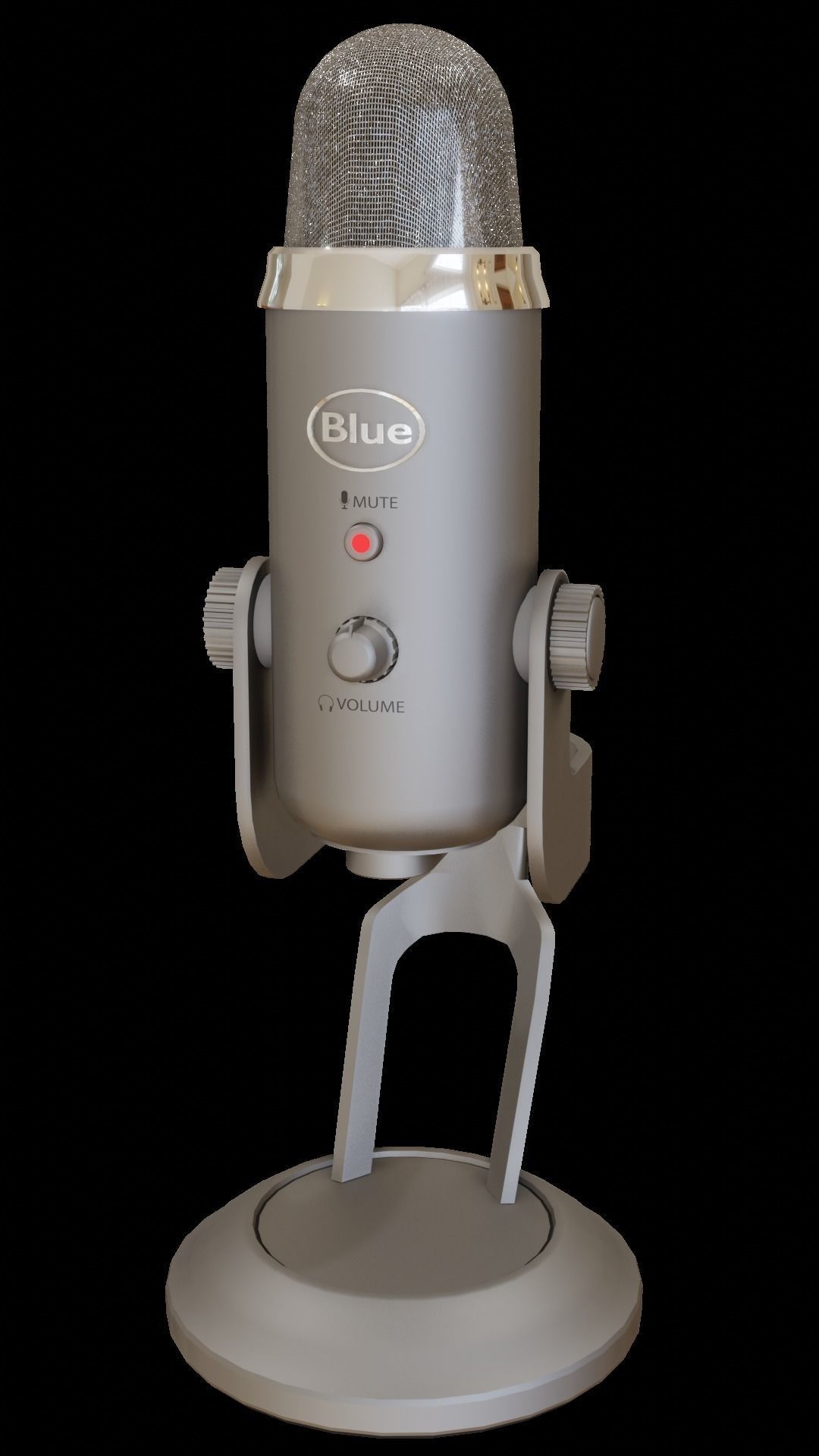 Yeti Blue Microphone free 3D model | CGTrader