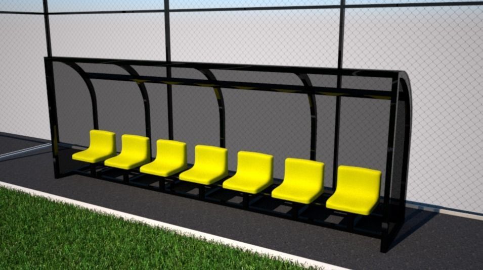 3D model Stadium seating sub bench VR / AR / low-poly | CGTrader