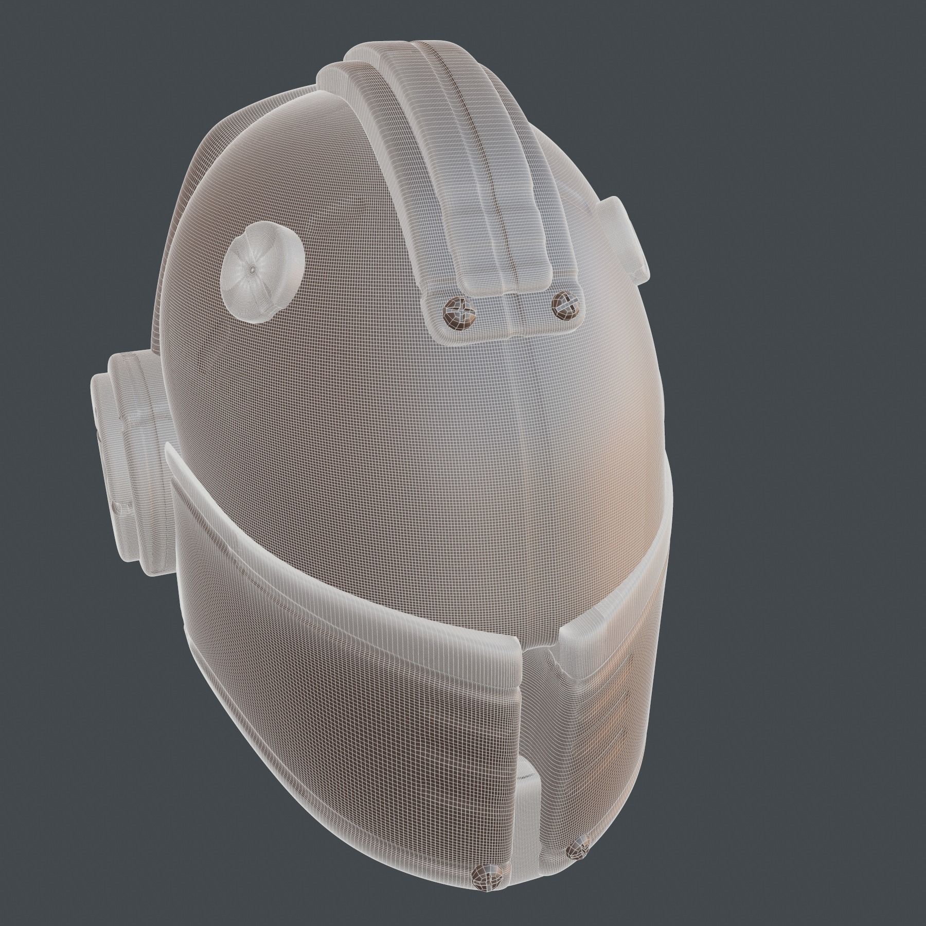 helmet high ver 3 poly sculpt 3d printable ver 7 3D model | CGTrader