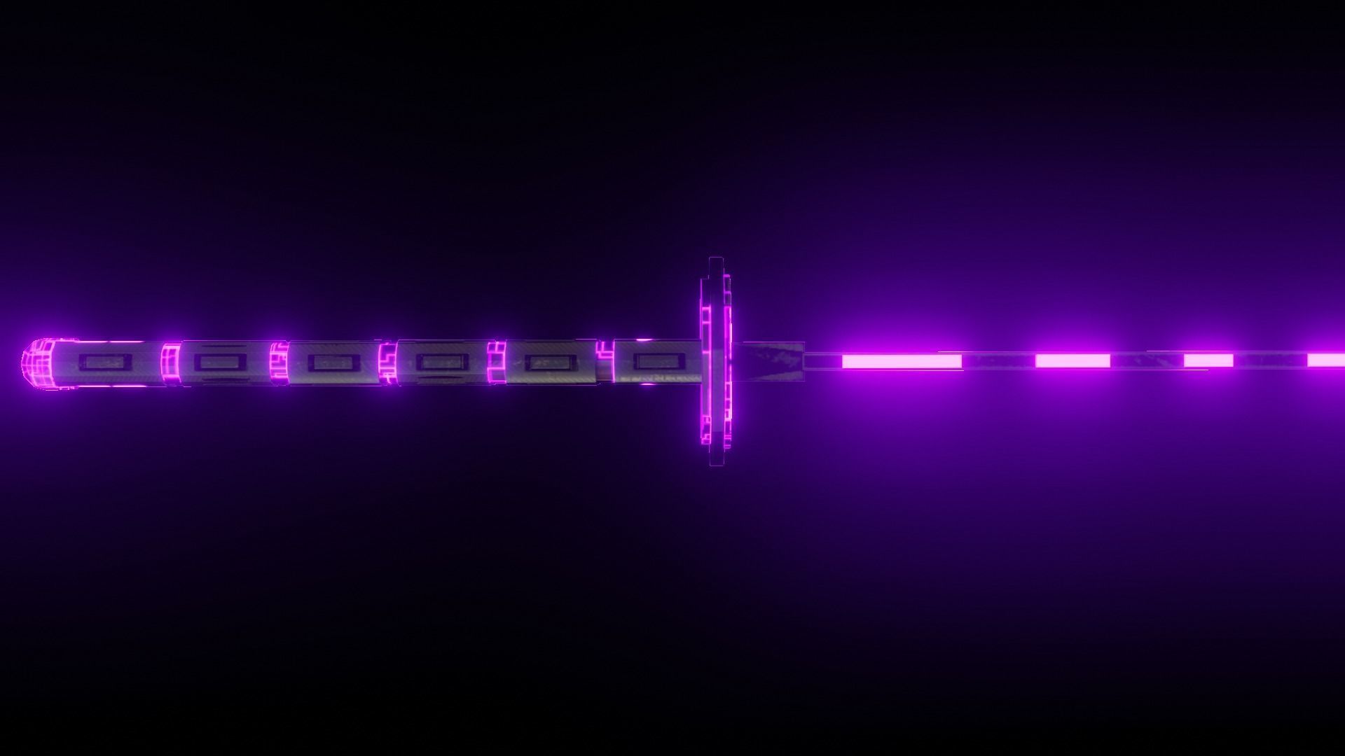 3D model Sci-fi sword for a super villain 2K textures VR / AR / low ...