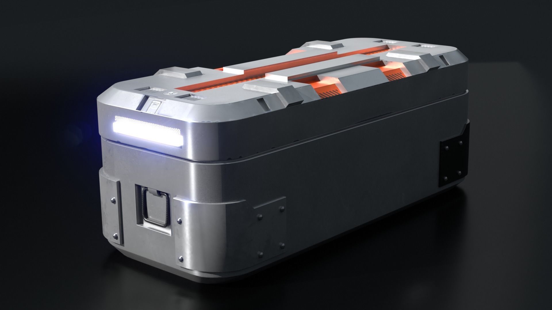 3D model Sci Fi Box v3 VR / AR / low-poly | CGTrader