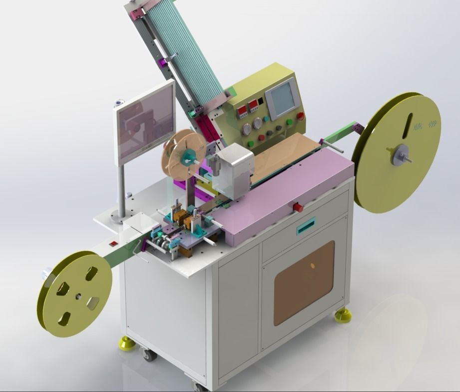 Semiconductor automatic taping machine 3D model | CGTrader
