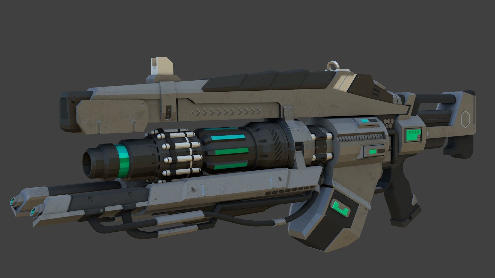 3D model Sci-Fi Link Gun VR / AR / low-poly | CGTrader