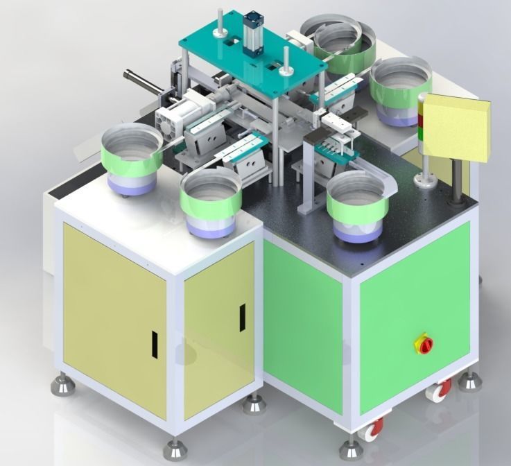 Printer accessories bearing automatic assembly machine 3D model | CGTrader