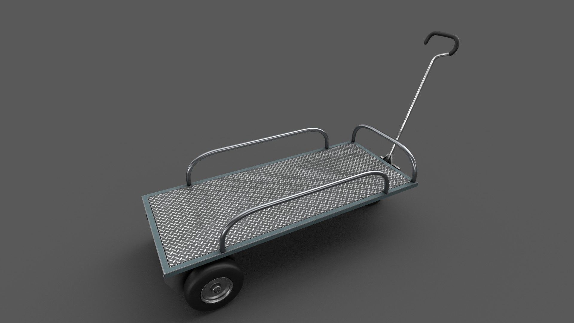 3D model Three Wheel Trolley VR / AR / low-poly | CGTrader