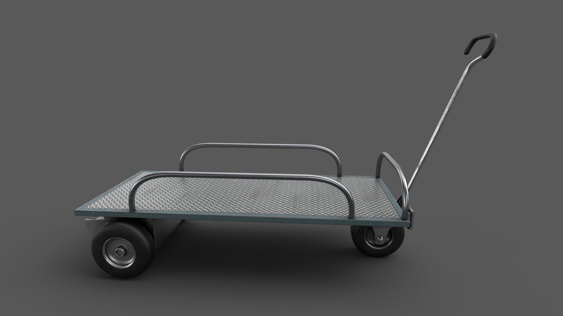 3D model Three Wheel Trolley VR / AR / low-poly | CGTrader