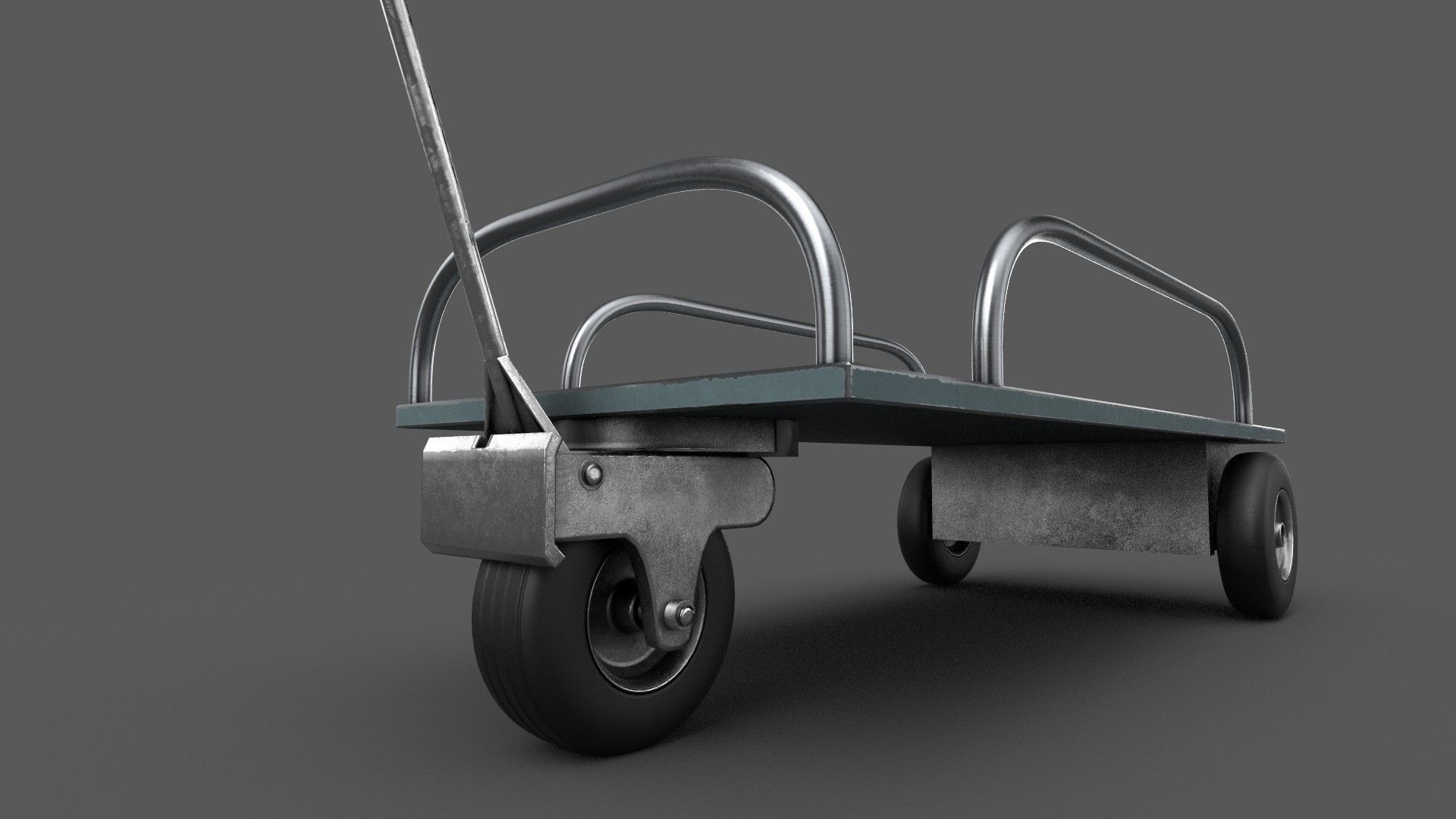 3D model Three Wheel Trolley VR / AR / low-poly | CGTrader
