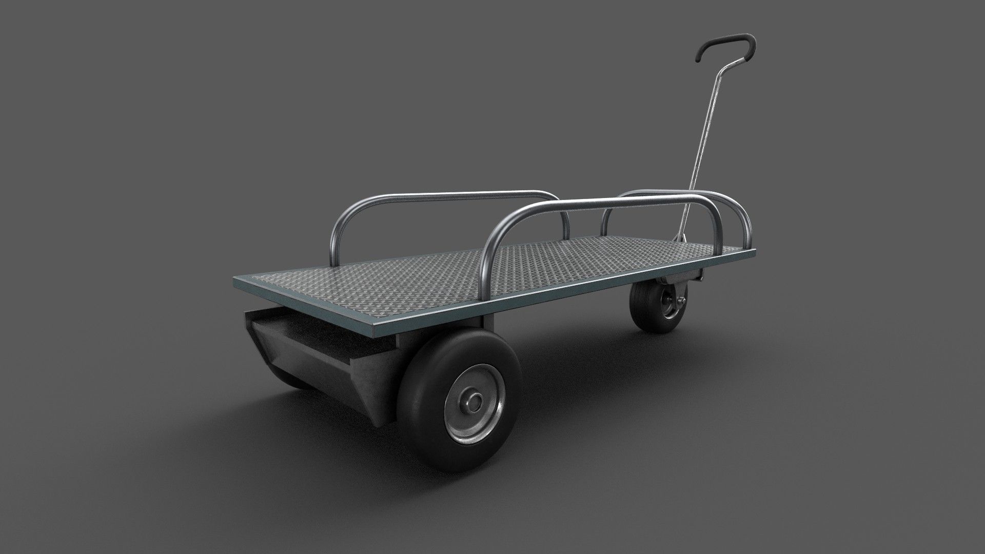 3D model Three Wheel Trolley VR / AR / low-poly | CGTrader