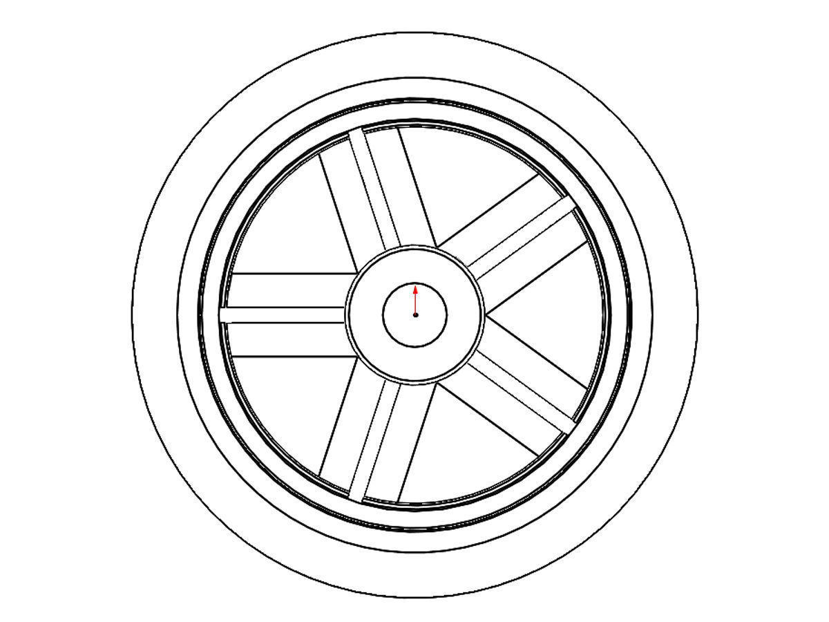 Standard wheel diameter 150mm 3D model | CGTrader