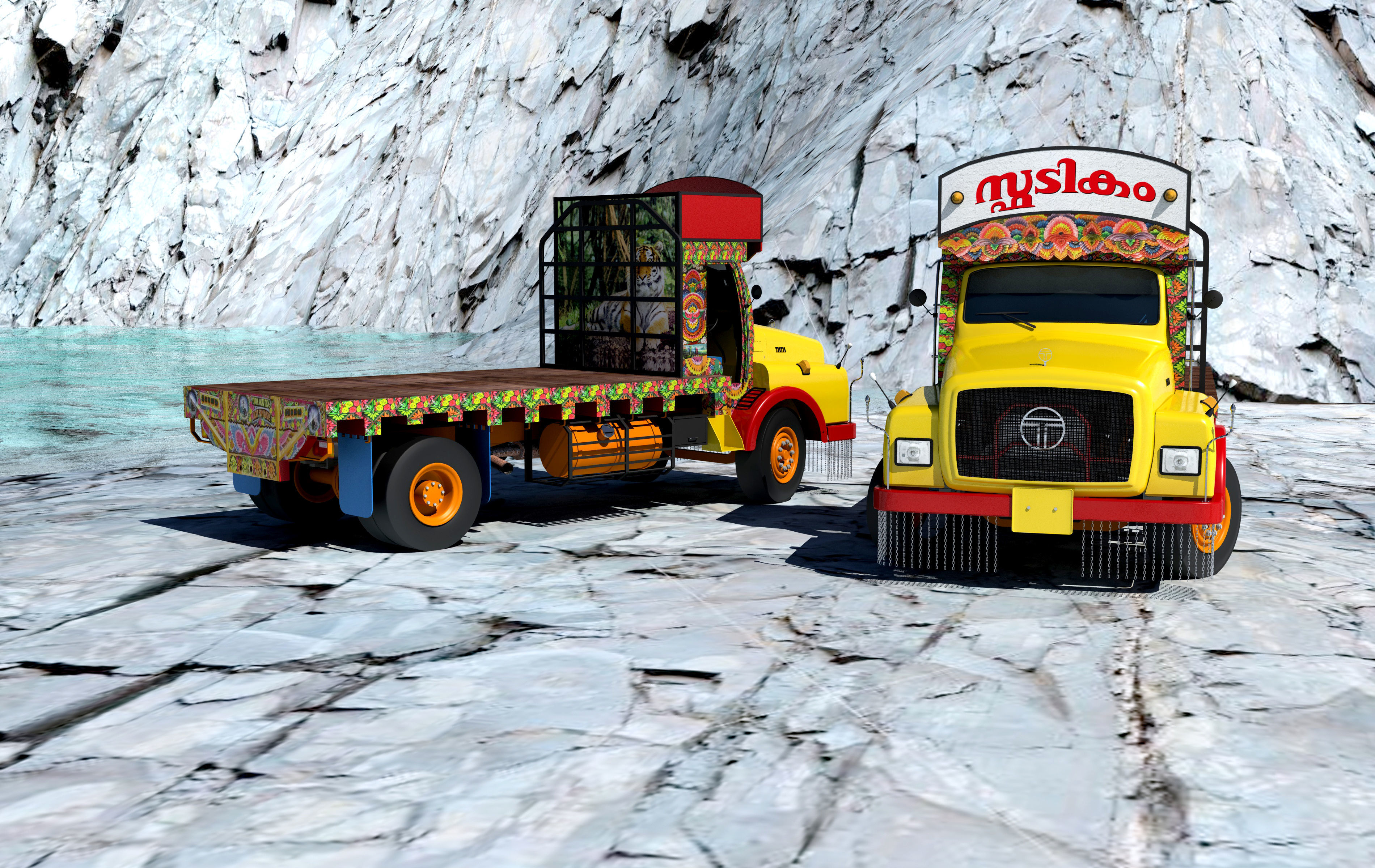 TATA 12010 SE Lorry OLD model 3D model | CGTrader