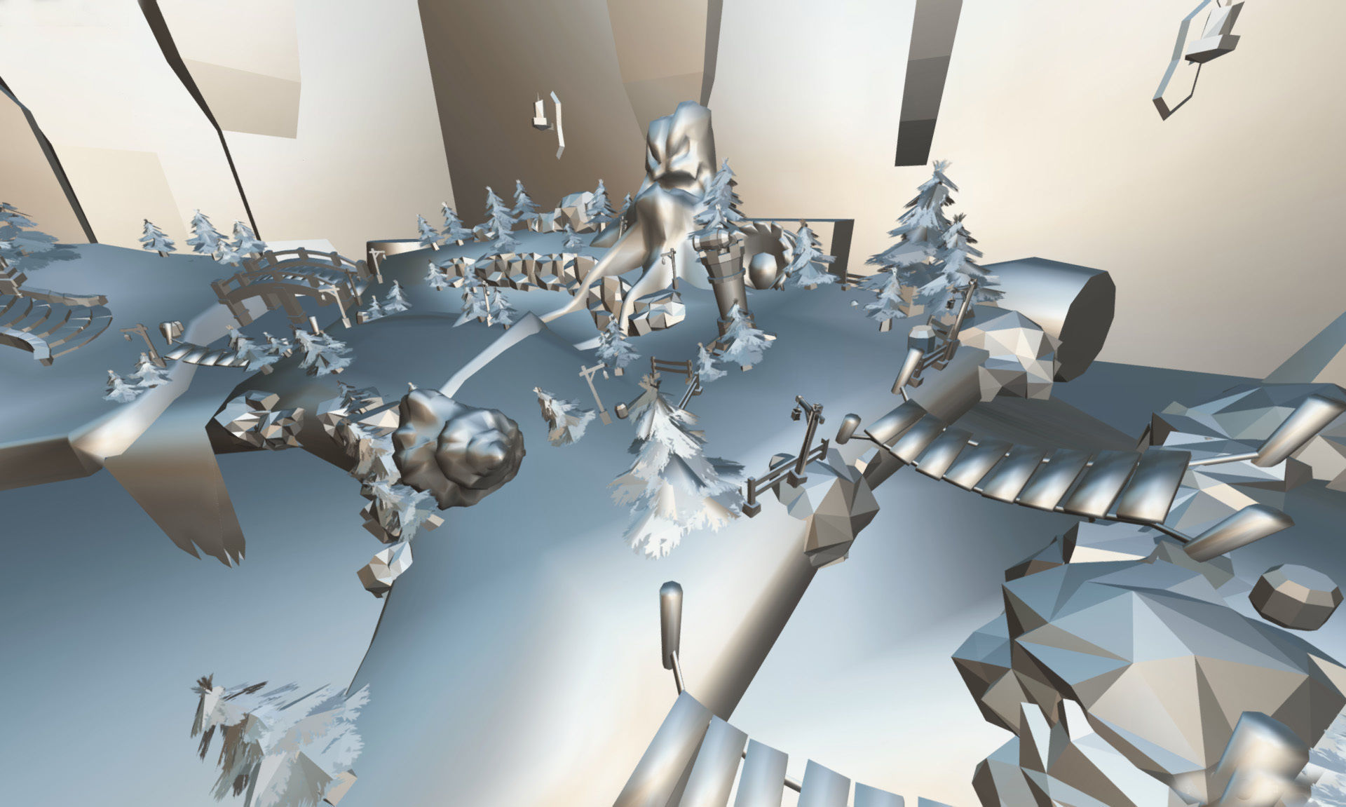 Fantasy low poly map 3D model | CGTrader