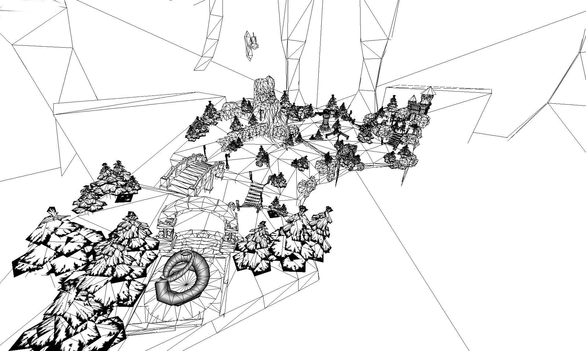 Fantasy low poly map 3D model | CGTrader